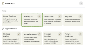 นำข้อมูลสร้างรายงานด้วย AI ให้ตรงใจด้วยฟังก์ชัน Report ใน NotebookLM ...